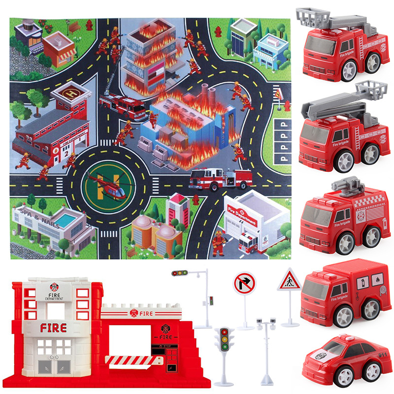 80*70CM Large City Kids Traffic Car Parking Play M... – Grandado