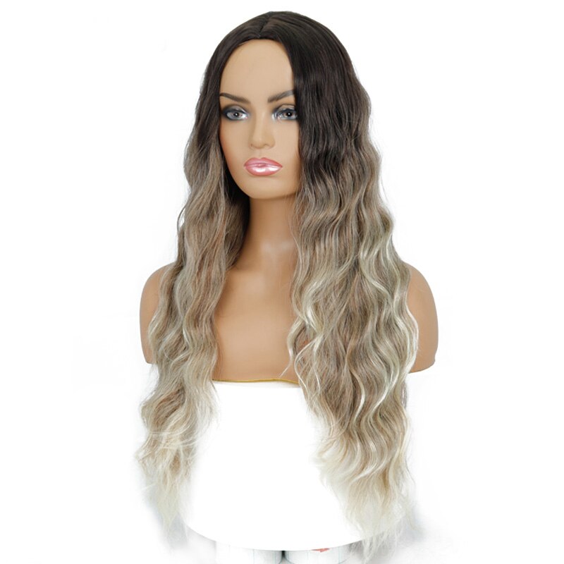 LISI HAIR Long Water Synthetic Hair Purple Black W... – Grandado