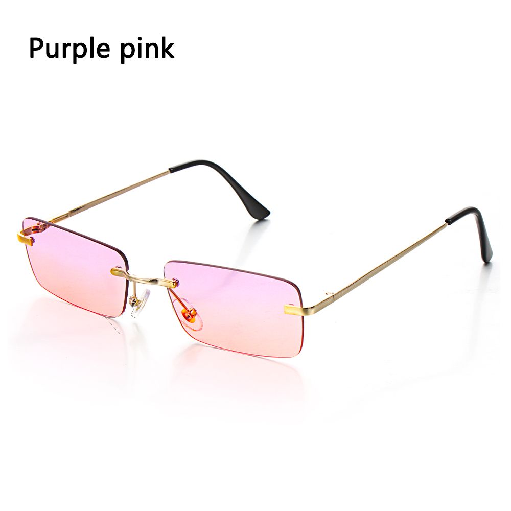Rimless Rectangle Sunglasses Women Luxury Sun Glas... – Grandado