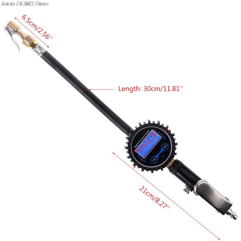 Digital Air Tyre Tire Inflator w/ Pressure Gauge 200PSI Chuck for Truck ...