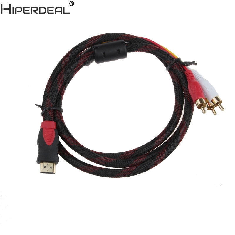 HIPERDEAL HDMI To 3 RCA 1.5m Cable Male Adapter Co... – Grandado