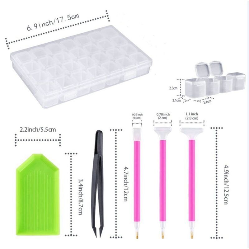 24 Pieces DIY Diamond Painting Cross Stitch Tool S... – Grandado