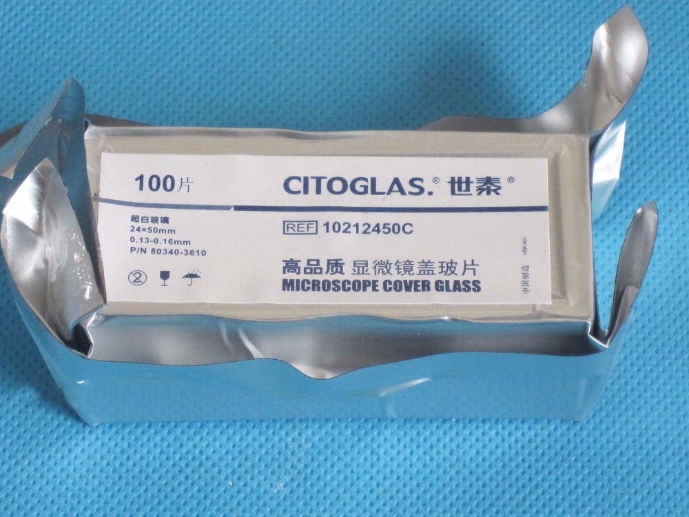 100pcs/lot 24x50mm ultra clean glass coverslip alu... – Grandado