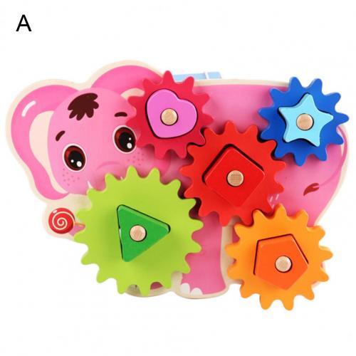Gear Toy Rotatable Educational Wooden Baby Brain B... – Grandado
