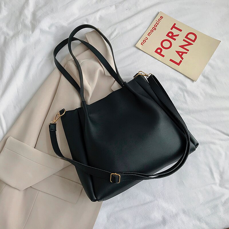 Pu Leather Handbags Big Women Bag Casual Female Ba... – Grandado