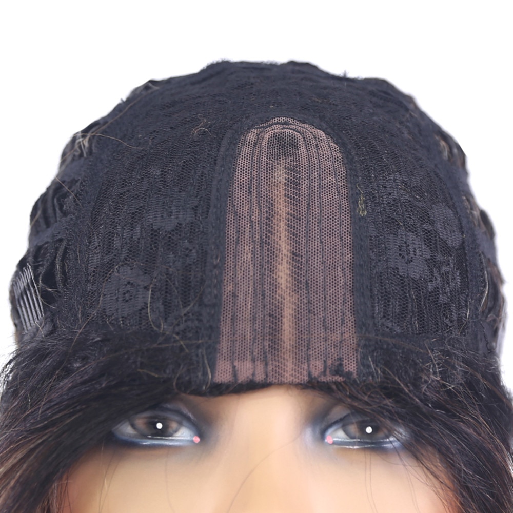 SOKU Synthetic Lace Wigs Silver Gray Color Shoulde... – Grandado