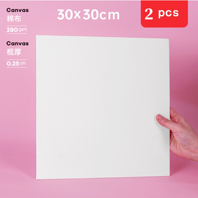 Various size oil painting board white blank square... – Grandado