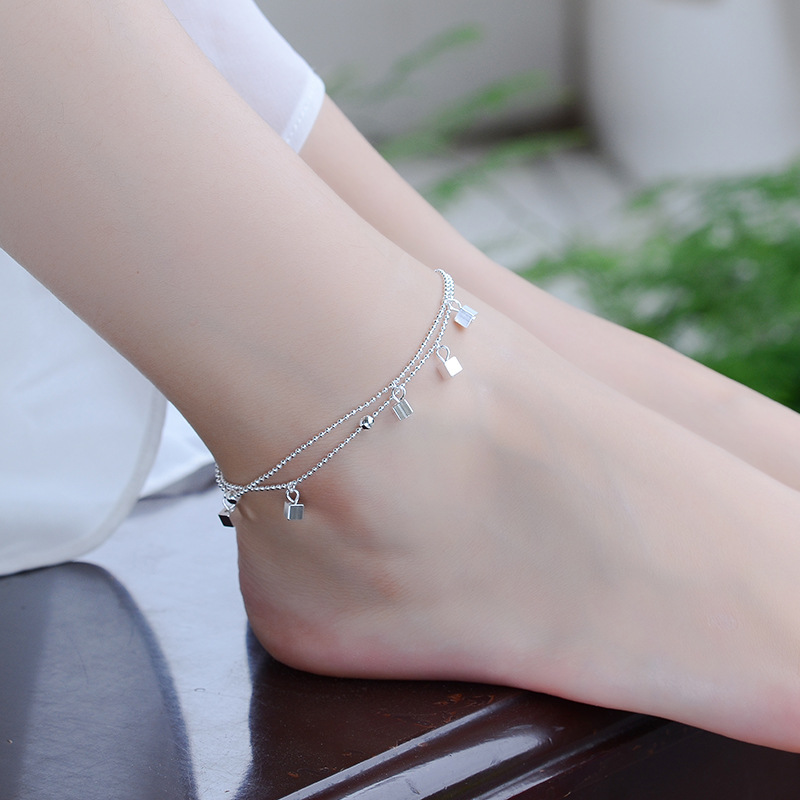 Summer Geometric Heart Star Anklet Korean Simple S... – Grandado