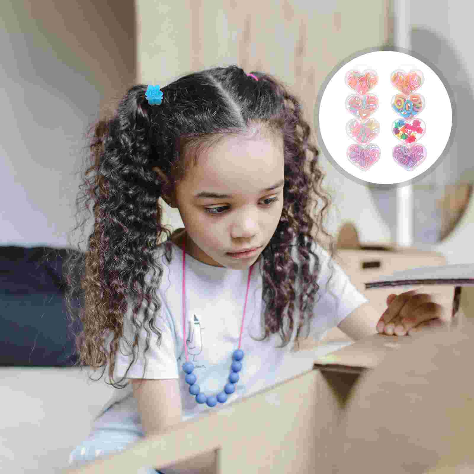 2 Sets Kids Haar Ringen Mini Haar Klauw Clips Elas... – Vicedeal
