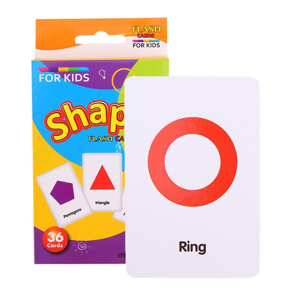 36 Pieces Color Shape &Animal Preschool Flashcards... – Grandado