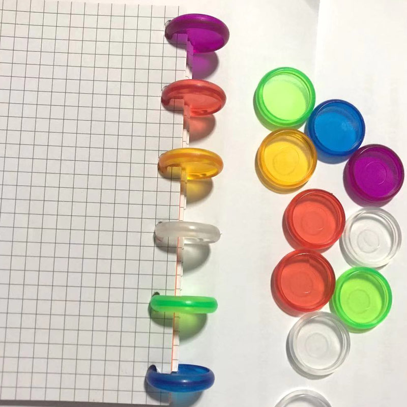 20pcs/set Mushroom Hole Colorful Plastic Disc-bind... – Grandado