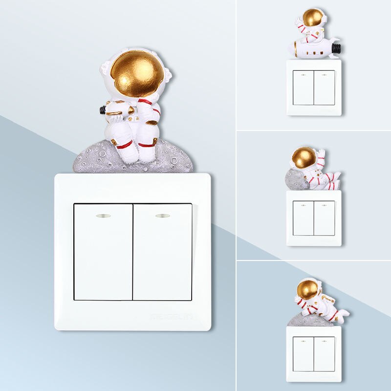 3D Stereo Switch Decoration Stickers Astronaut Spa... – Grandado