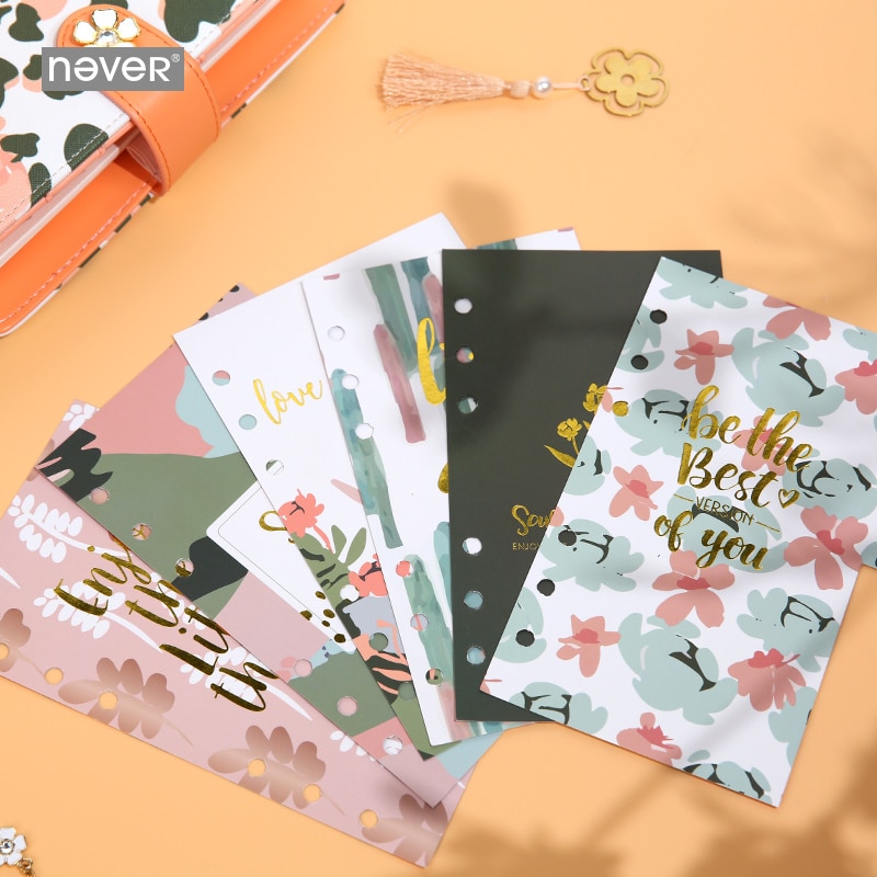 Never Leopard Grain A6 Planner Index Pages Noteboo... – Grandado