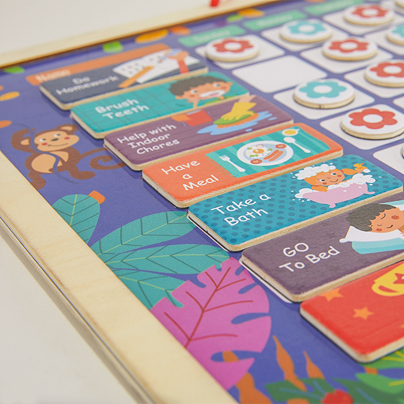 Wooden Magnetic Reward Activity Responsibility Cha... – Grandado