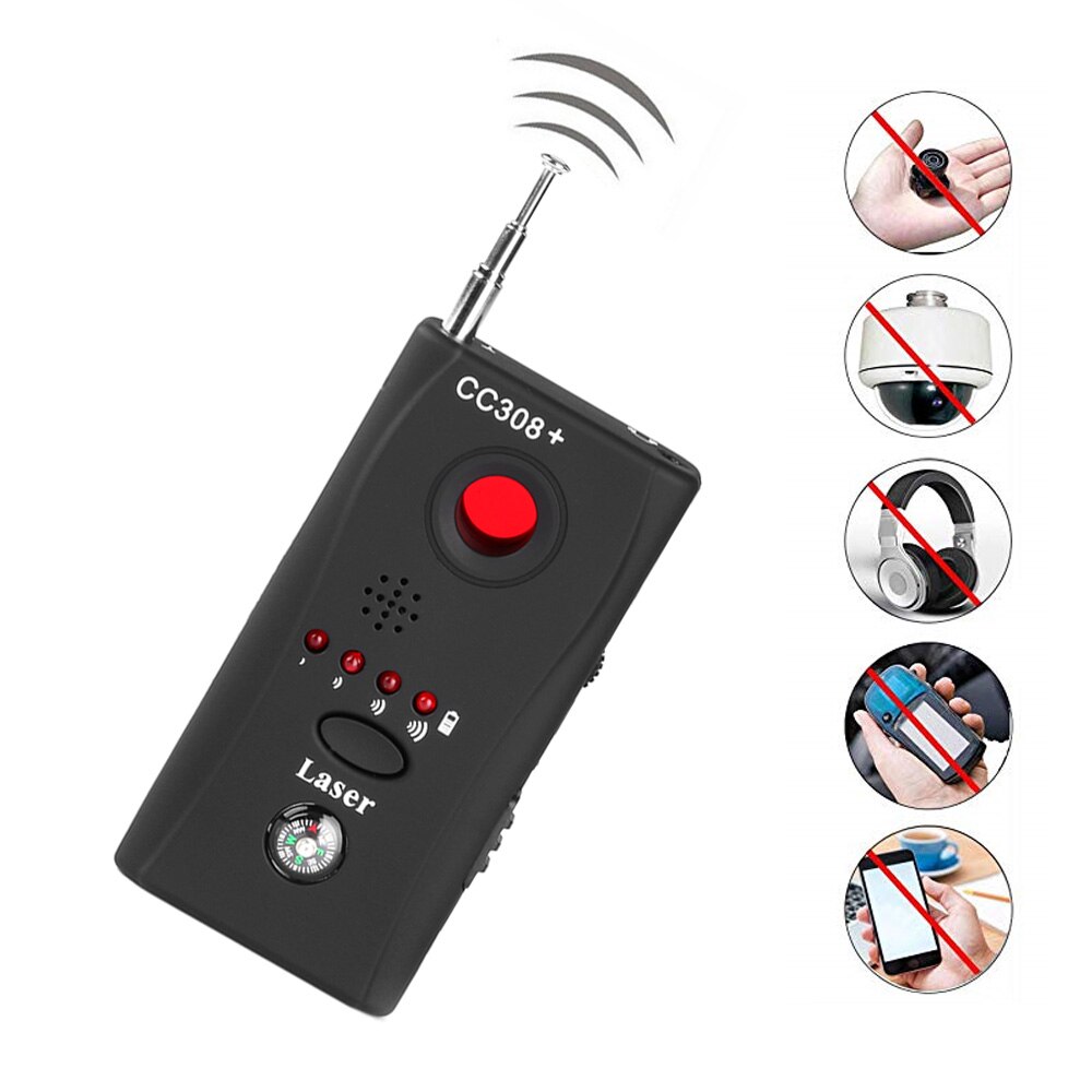 Full Range Anti Spy Bug Detector Cc308 Mini Draadloze Camera