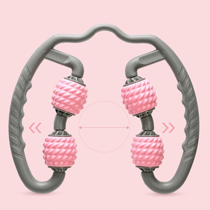 Fitness 4 Wheels Shaft Ring Leg Clamp Massager Mus... – Grandado