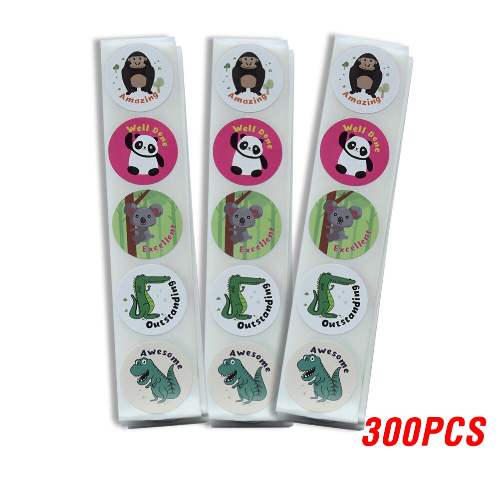 100-500pcs Cute Animal Stickers Teacher Reward Sti... – Grandado