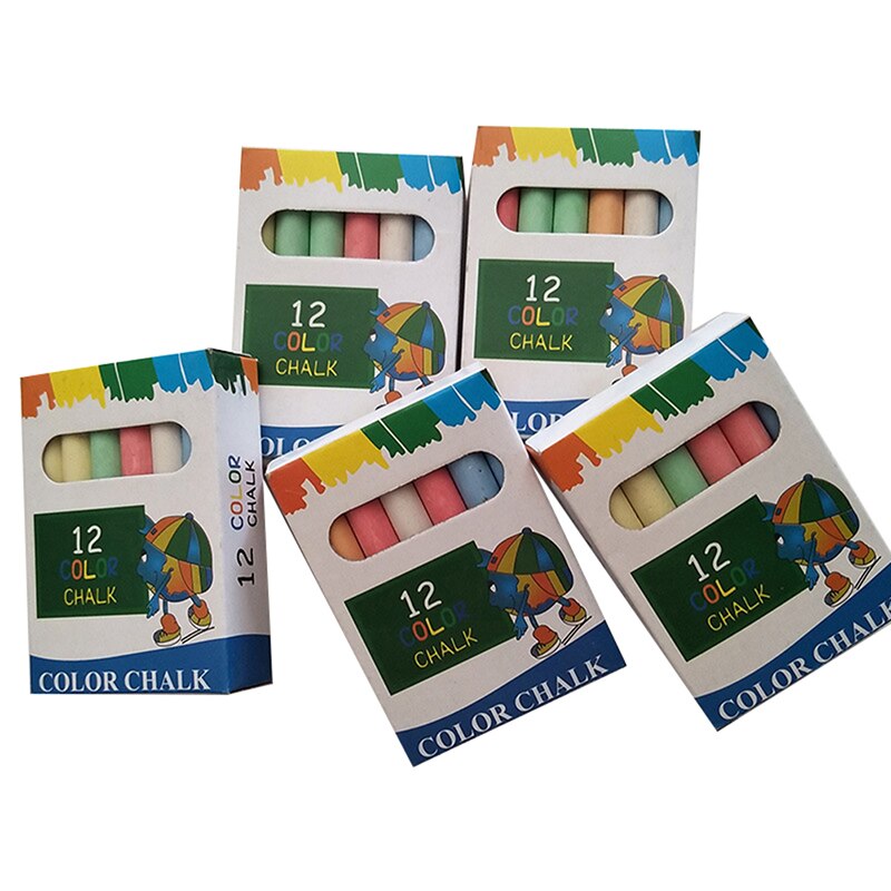 12PCS/Set Nontoxic Chalk 6-Color Washable Art Play... – Grandado