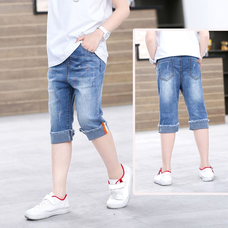 Ienens Kids Shorts Jeans Jongen Cloose Capri Kind ... – Vicedeal