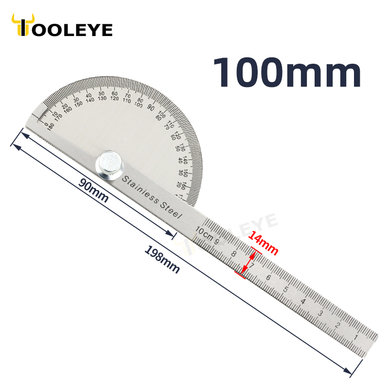 Goniometer Stainless Steel Protractor Metal Ruler ... – Vicedeal