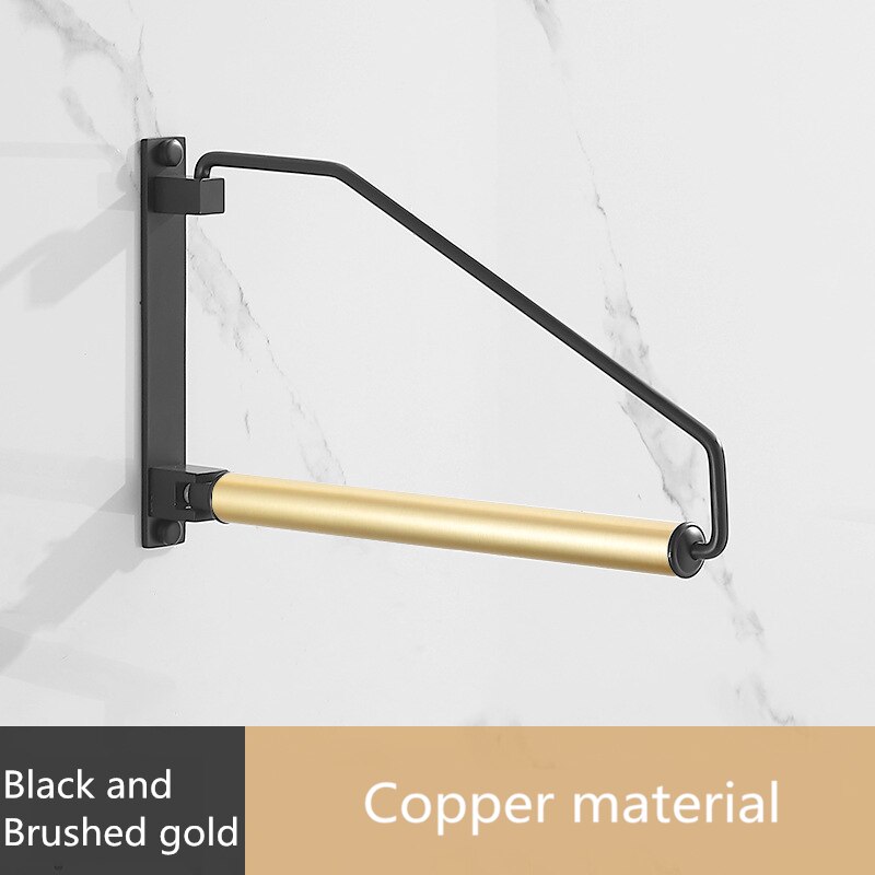 Muur Kleding Hanger Houder Vouwen Droogrek Koper G... – Grandado