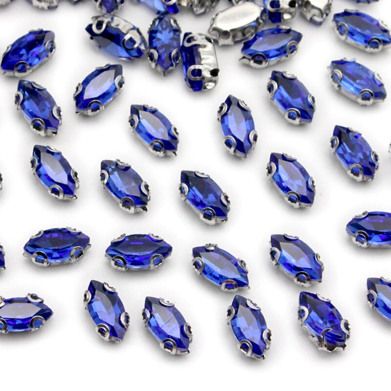 Lucia crafts 24/50pcs Oval Horse Eye Rhinestones C... – Grandado