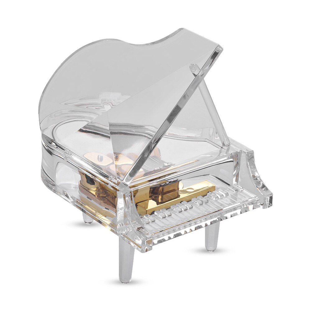 Mechanical Wind-up Piano Shape Music Box with RGB ... – Vicedeal