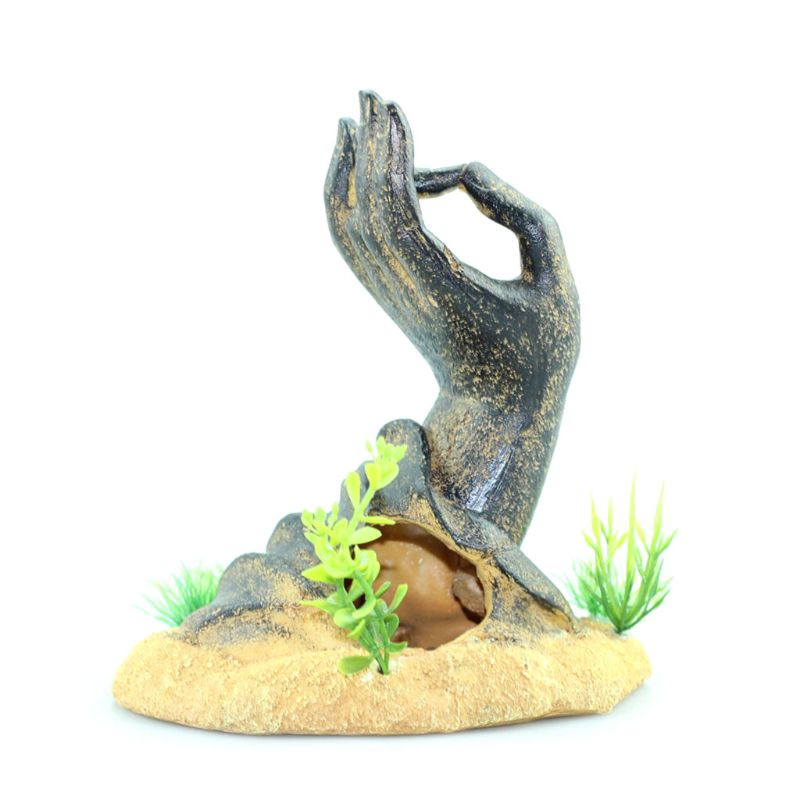 Fish Tank Decorations Buddha Hand Statue Aquarium ... – Grandado