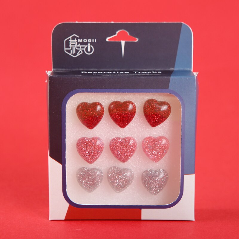 MOGII Cute Heart Decorative Thumb tacks Cork Board... – Vicedeal