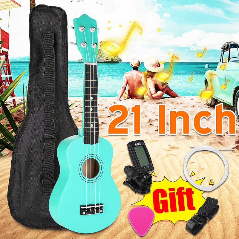 21 inch Ukulele Soprano 4 Strings Hawaiian Guitar ... – Grandado