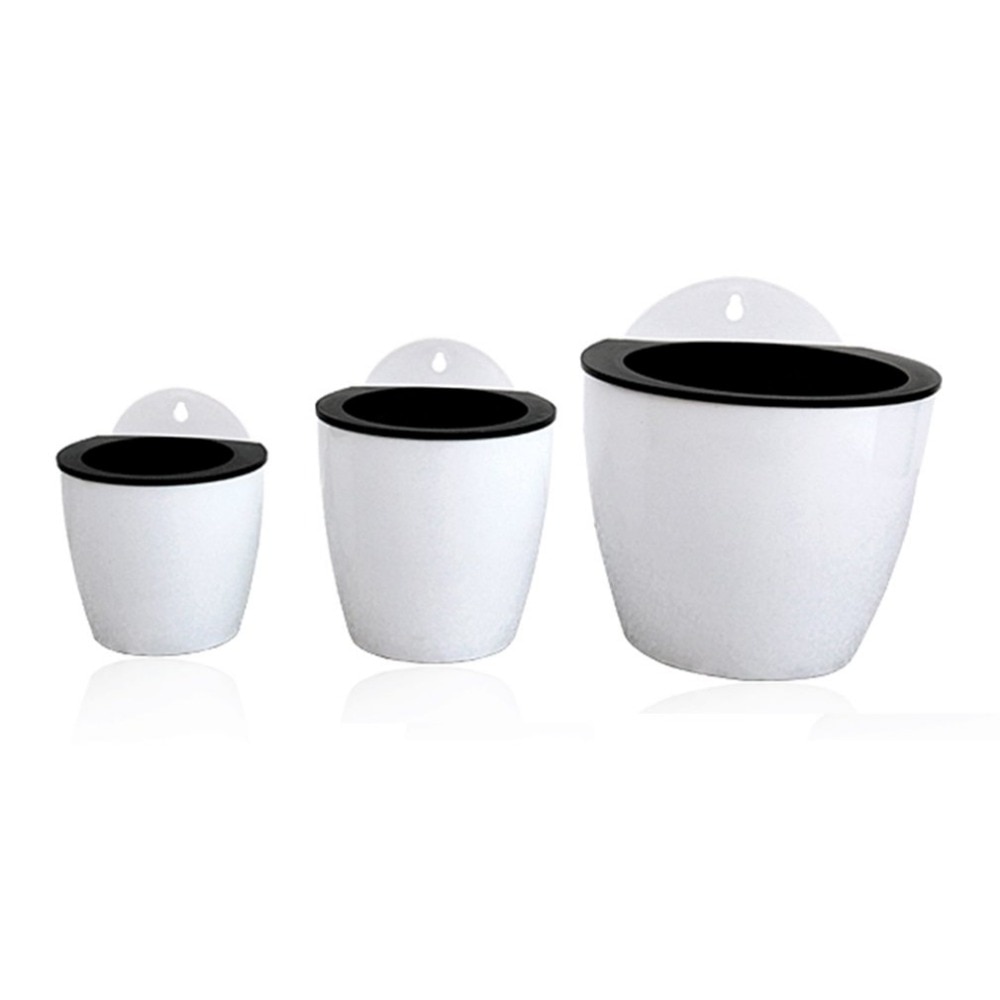 Modern Home Wall Hanging Flower Pot Round Shape Re... – Grandado