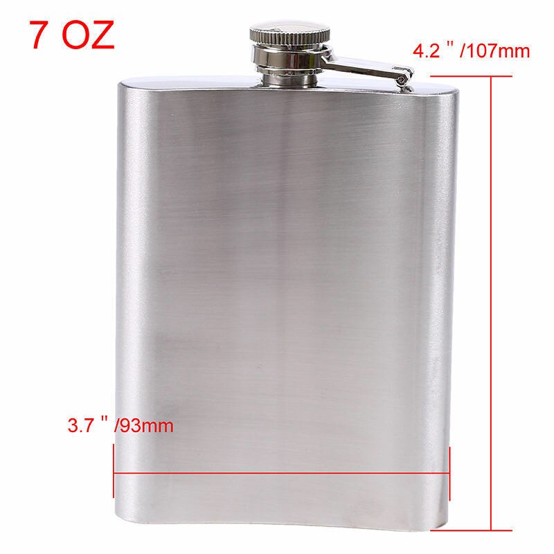 Stainless Steel Hip Flask Liquor Whiskey Alcohol P... – Vicedeal