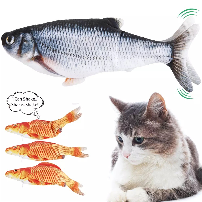 Pet Cat fish Toy USB Charging Simulation 3D Flippi... – Grandado