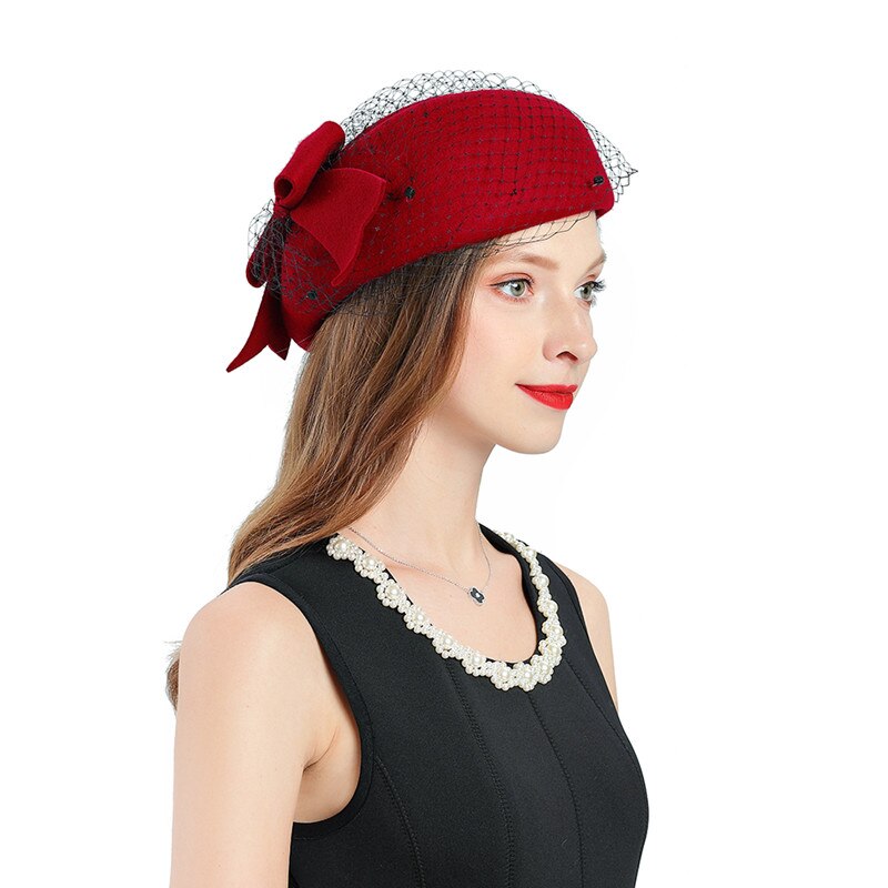 Fascinator Hut Für Frauen Elegante Filzhüte Kappe ... – Grandado