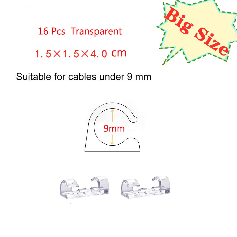 Kabel Organizer Clips Kabelmanagement Desktop Work... – Vicedeal