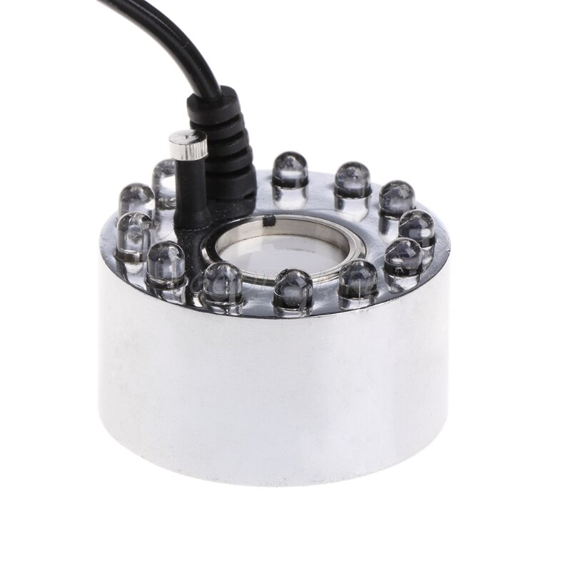 1.3M 12 LED Colorful Light Ultrasonic Mist Maker Fogger Water Fountain ...