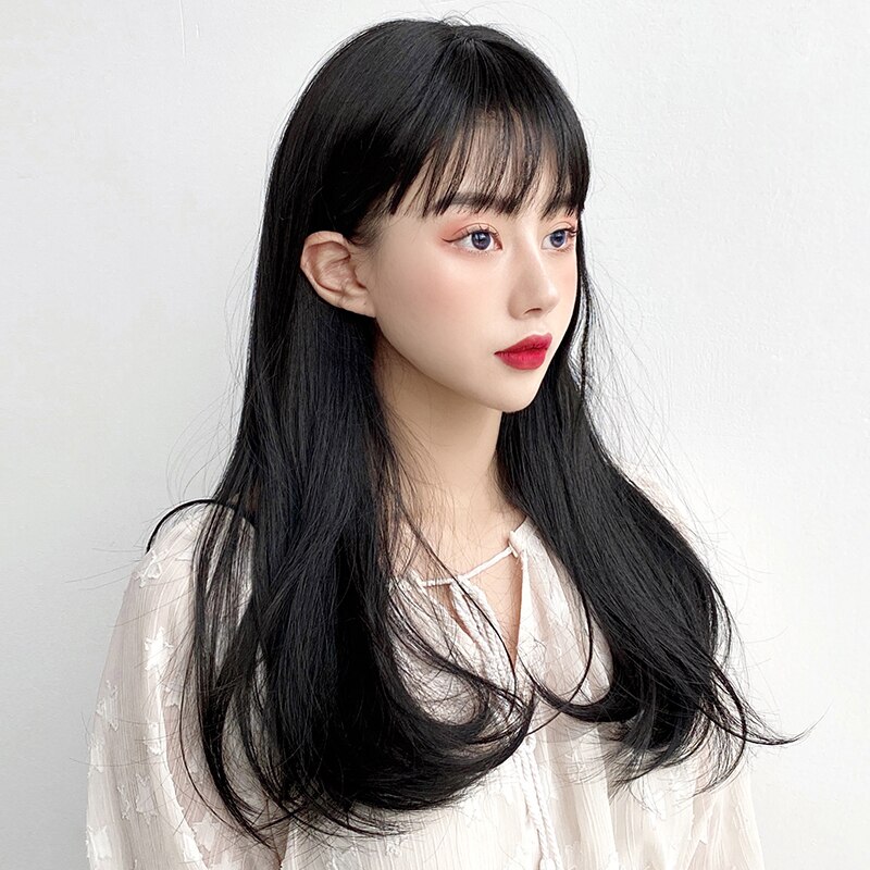 LANLAN synthetic wig female temperament long strai... – Grandado
