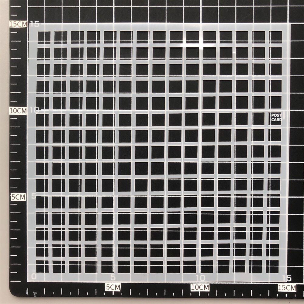 2022 Square Grid Stencils Painting Embossing DIY S... – Vicedeal