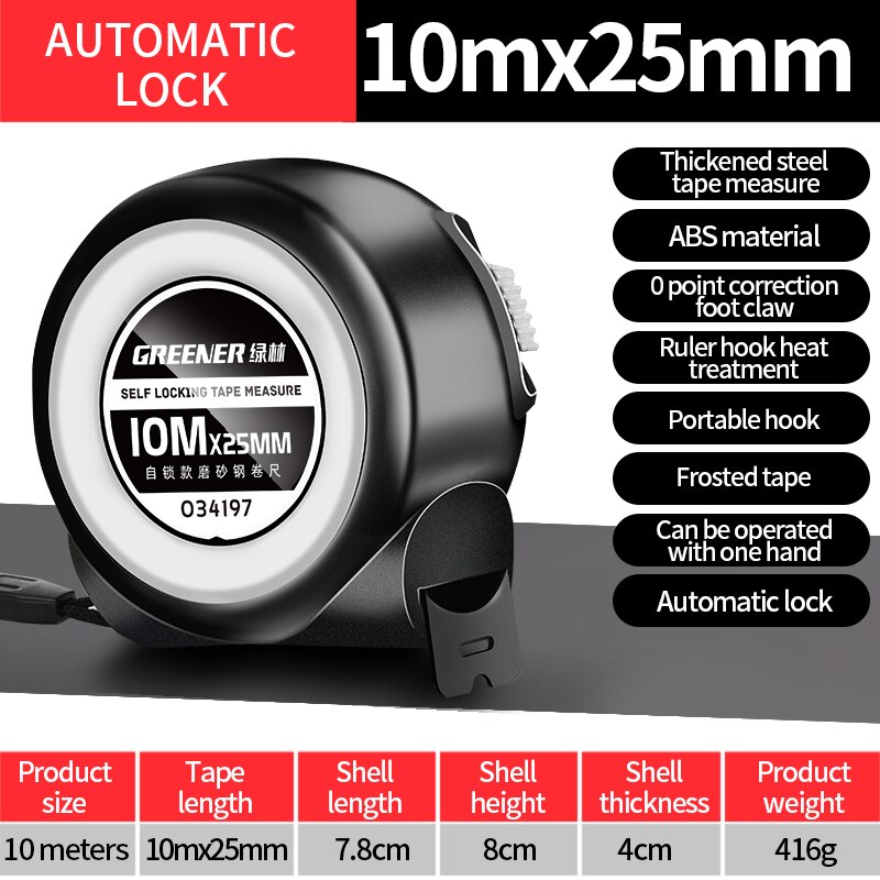 GREENER Portable Tape Measure 3m 5m 10m Household ... – Grandado