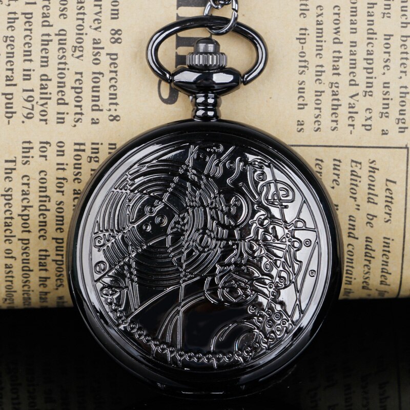 Movie Theme Quartz Pocket Watch Steampunk Necklace... – Grandado