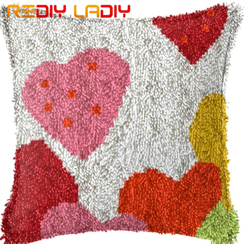 Latch Hook Cushion Poppy Pattern B Pillow Case Pri... – Grandado
