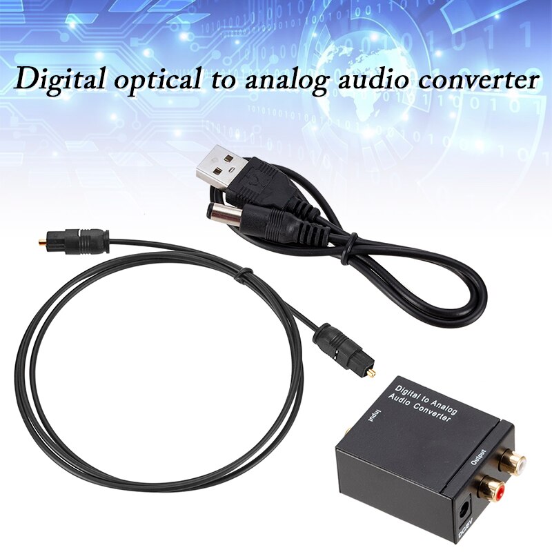 Digital zu Analog Audio- Konverter optisch Fiber k... – Grandado