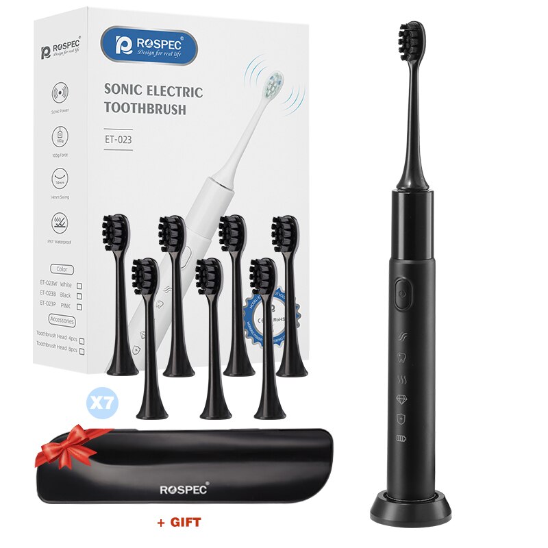 Rospec Sonic Electric Toothbrush Cordless USB Rech... – Grandado