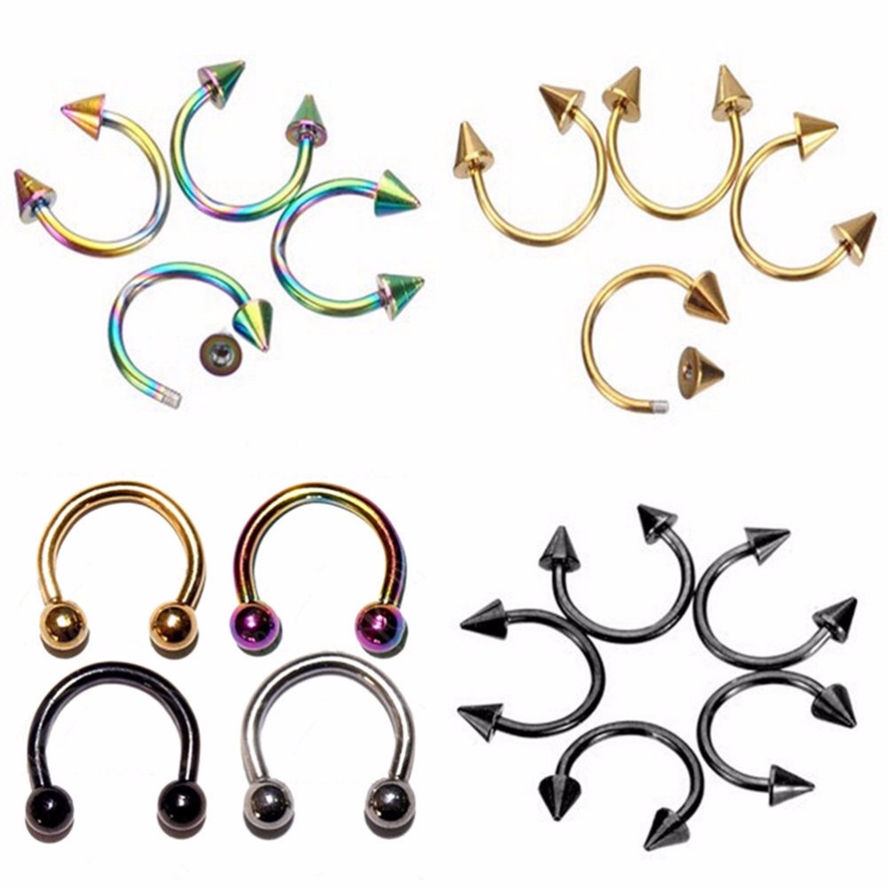 JETTINGBUY 1PCS 2 Style Stainless Steel Nostril No... – Grandado