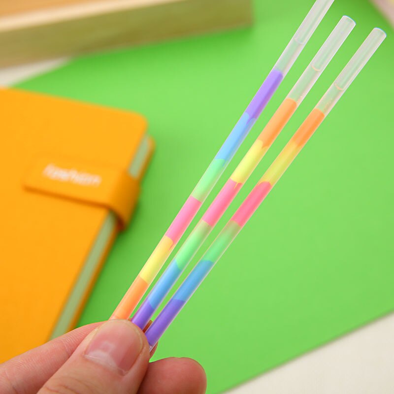 Multi Color Rainbow Highlighters Gel Pen Refills F... – Vicedeal