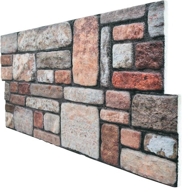 Multi Color Stone Pattern 3D Dimensional Styrofoam... – Vicedeal