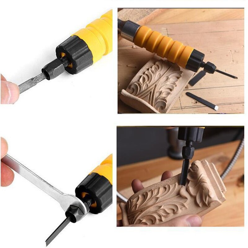 7Pcs/Set Electric Chisel Carving Tools Set Portabl... – Grandado