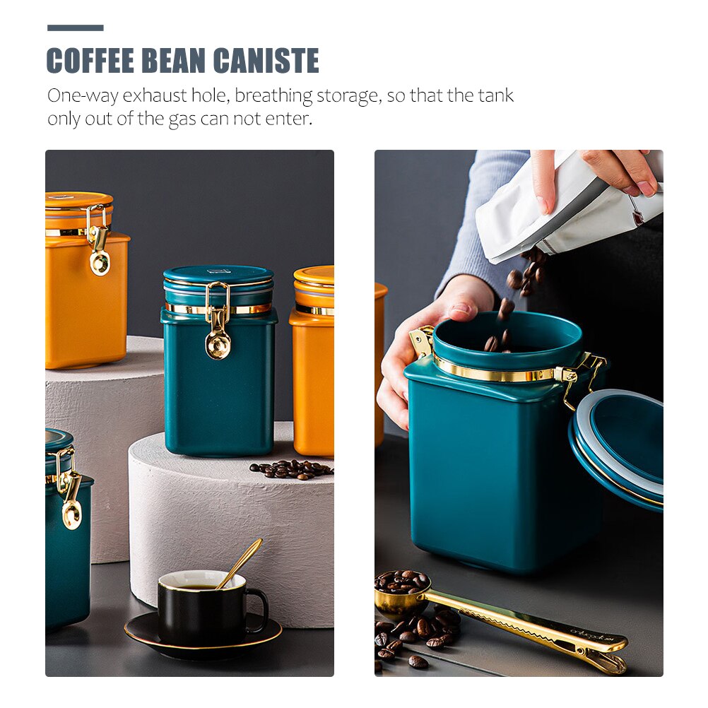Coffee Bean Storage Jar Coffee Bean Container Coff... – Grandado