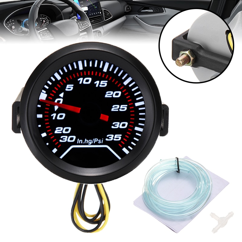 1Set 2 Inch 52Mm Auto Blauwe Auto Led Turbo Boost ... – Grandado