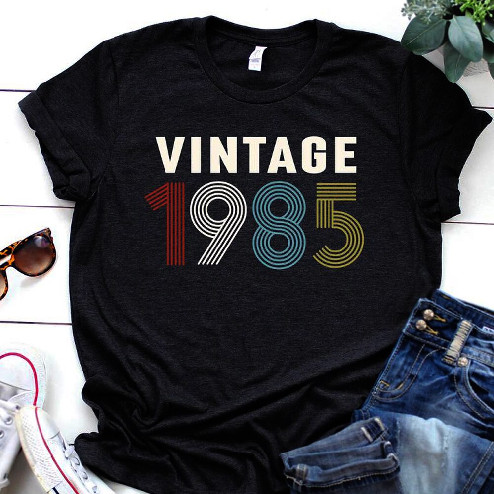 Vintage 1985 Short Sleeve Shirt Women Harajuku Str... – Vicedeal